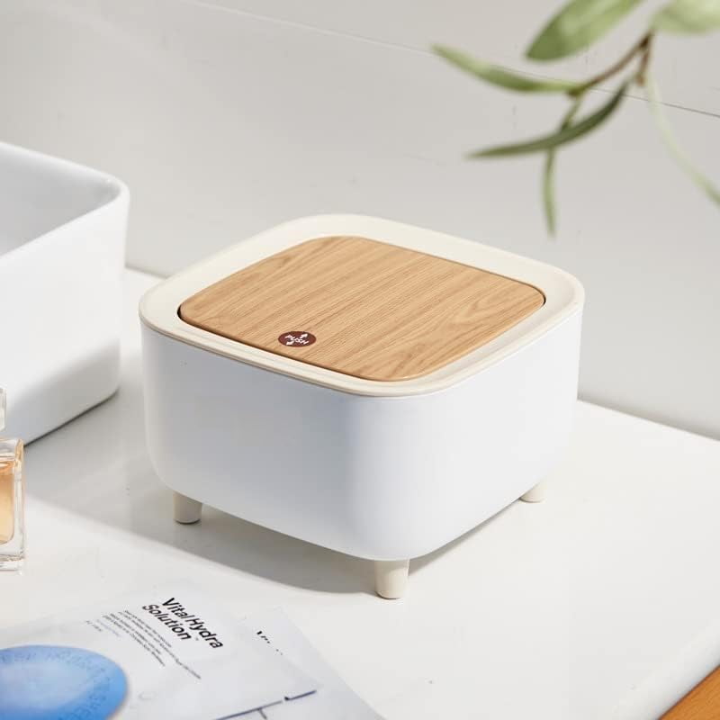 AVIAXO Mini Countertop Trash Can Small Desktop Wastebasket with Lid ...