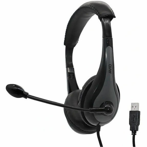 AVID Education AE-39 USB Headset with Microphone and Inline Controls ...