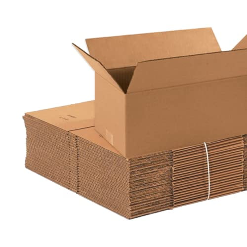 AVIDITI Shipping Boxes Flat 16"L x 8"W x 6"H, 25-Pack | Corrugated ...