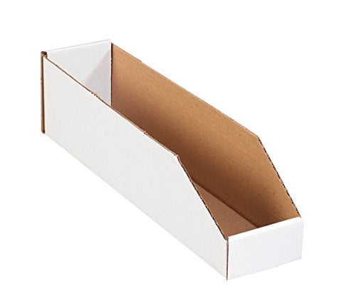 AVIDITI Storage Bins 4"L x 18"W x 4.5"H, 50-Pack | Corrugated Cardboard ...