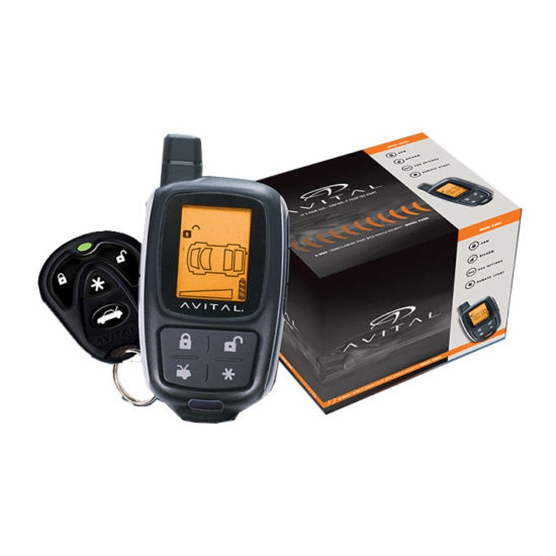 Avital 5305L Car Alarm & Remote Starter System with Keyless Entry ...