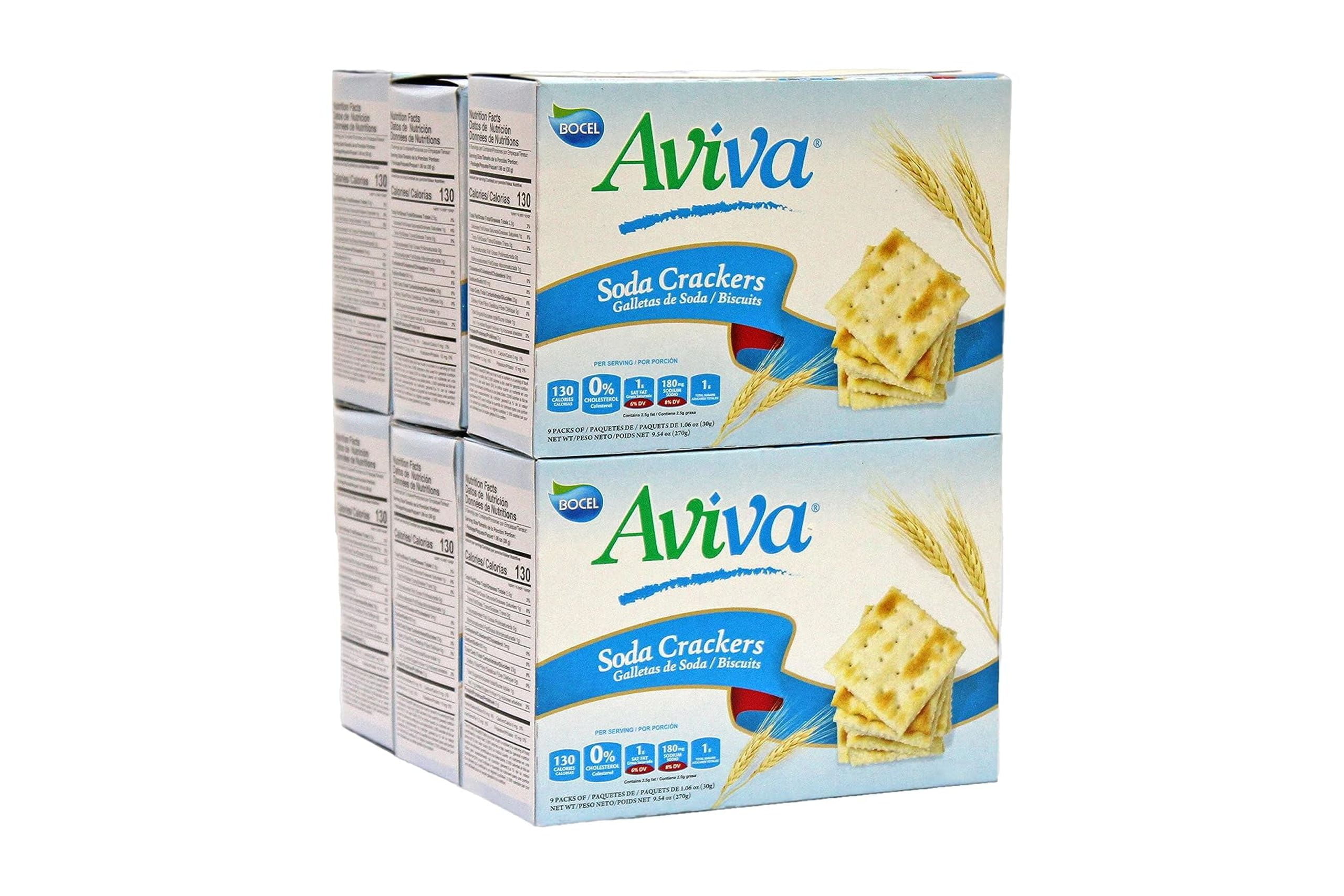 AVIVA ORIGINAL SODA CRACKERS IRF13 | INDIVIDUALLY WRAPPED FRESH | 6 ...
