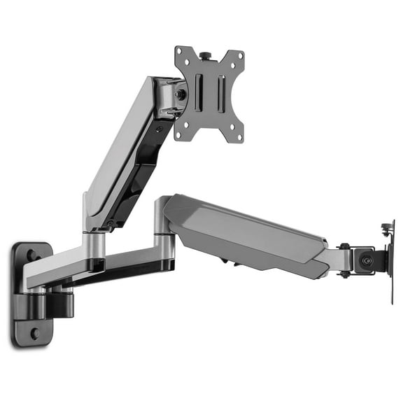 AVLT Dual 13"-32" Monitor Wall Mount fits Two Flat/Curved Computer ...