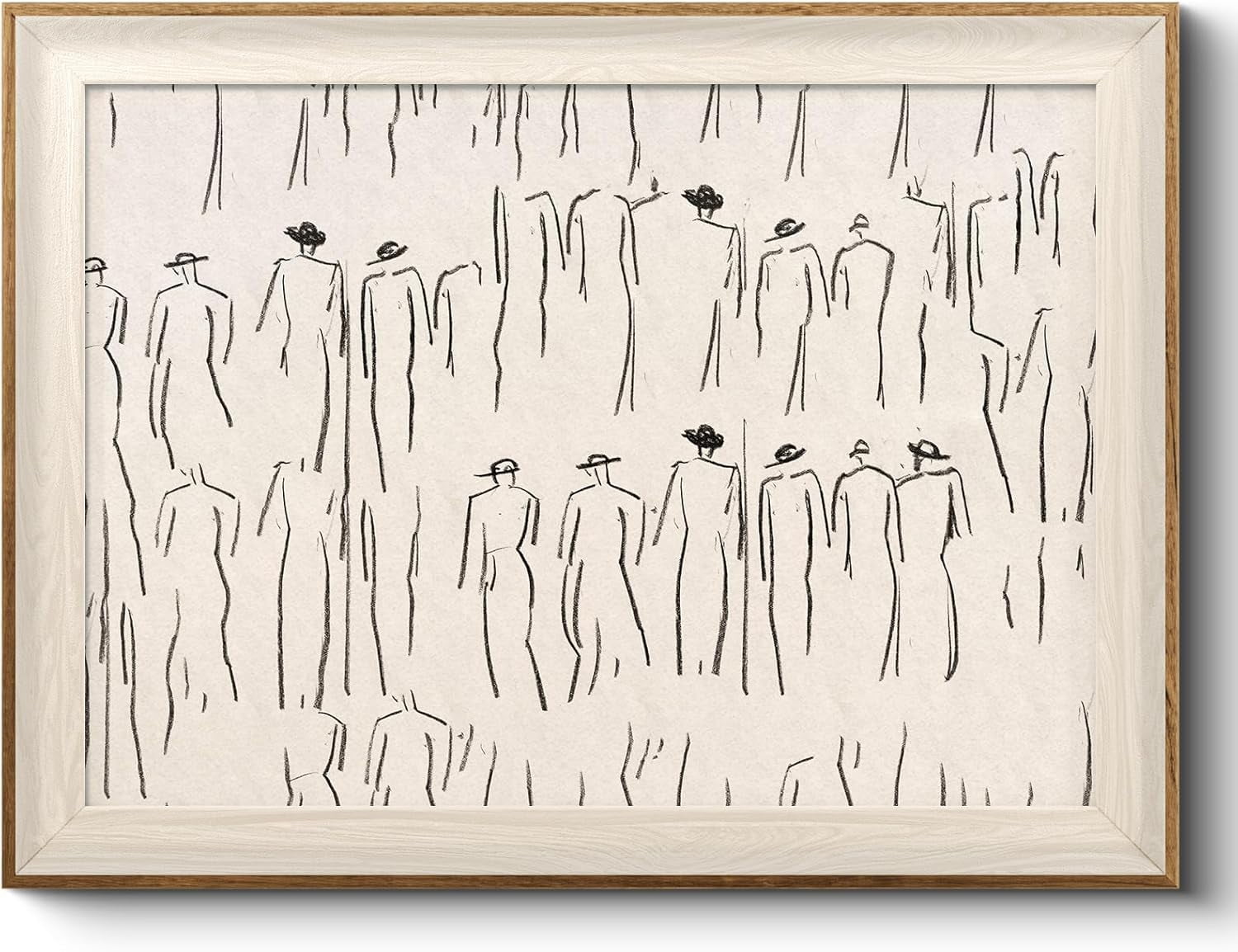 AVOI Abstract Canvas Wall Art Room Decor Minimalist Portrait Artwork ...