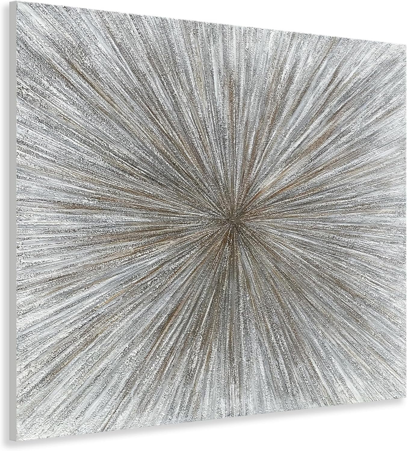 AVOI Abstract Sunshine Wall Art - Hand-Painted Square Painting for ...