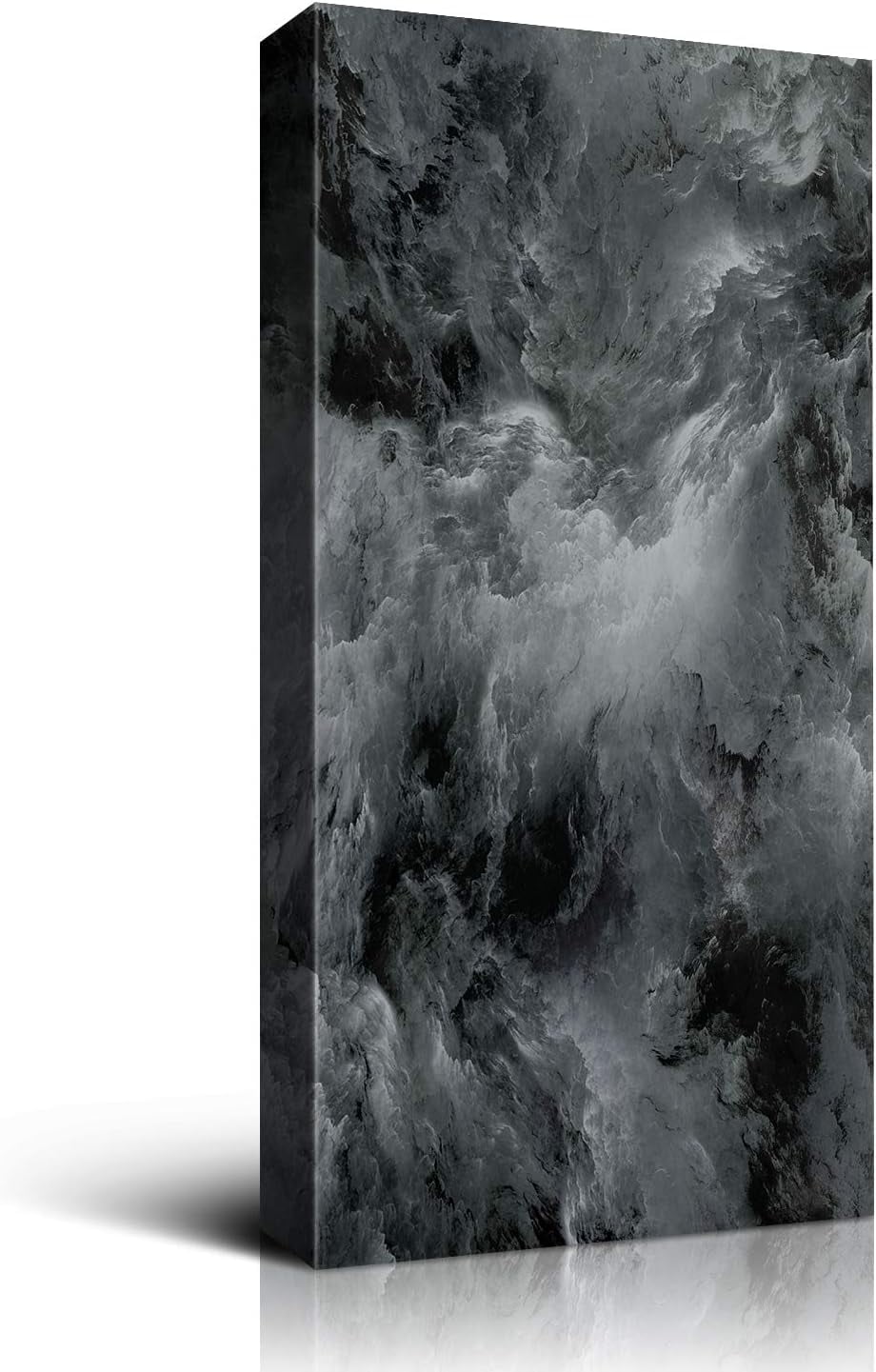 AVOI Abstract Wall Art - Black and White Mist Picture Wall Art on ...