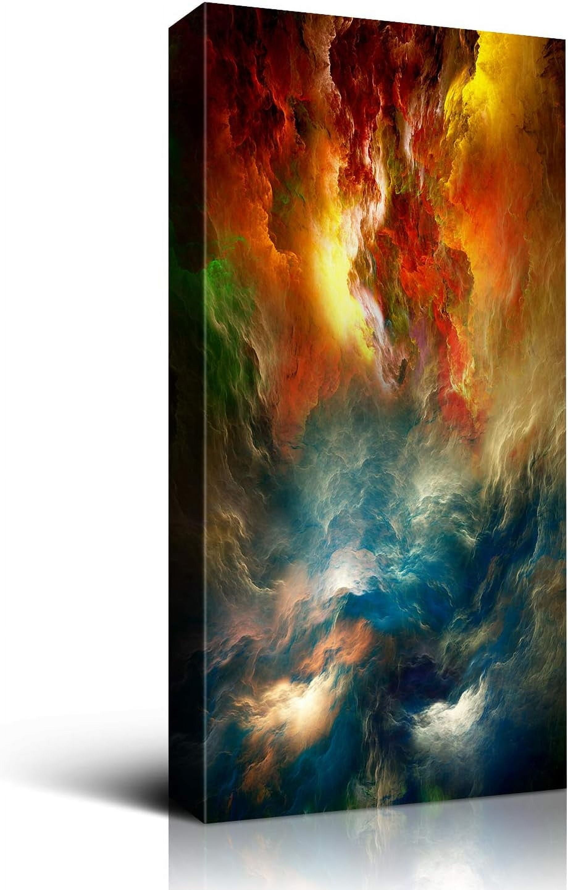 AVOI Abstract Wall Art - Colorful Texture Picture Wall Art on Canvas ...