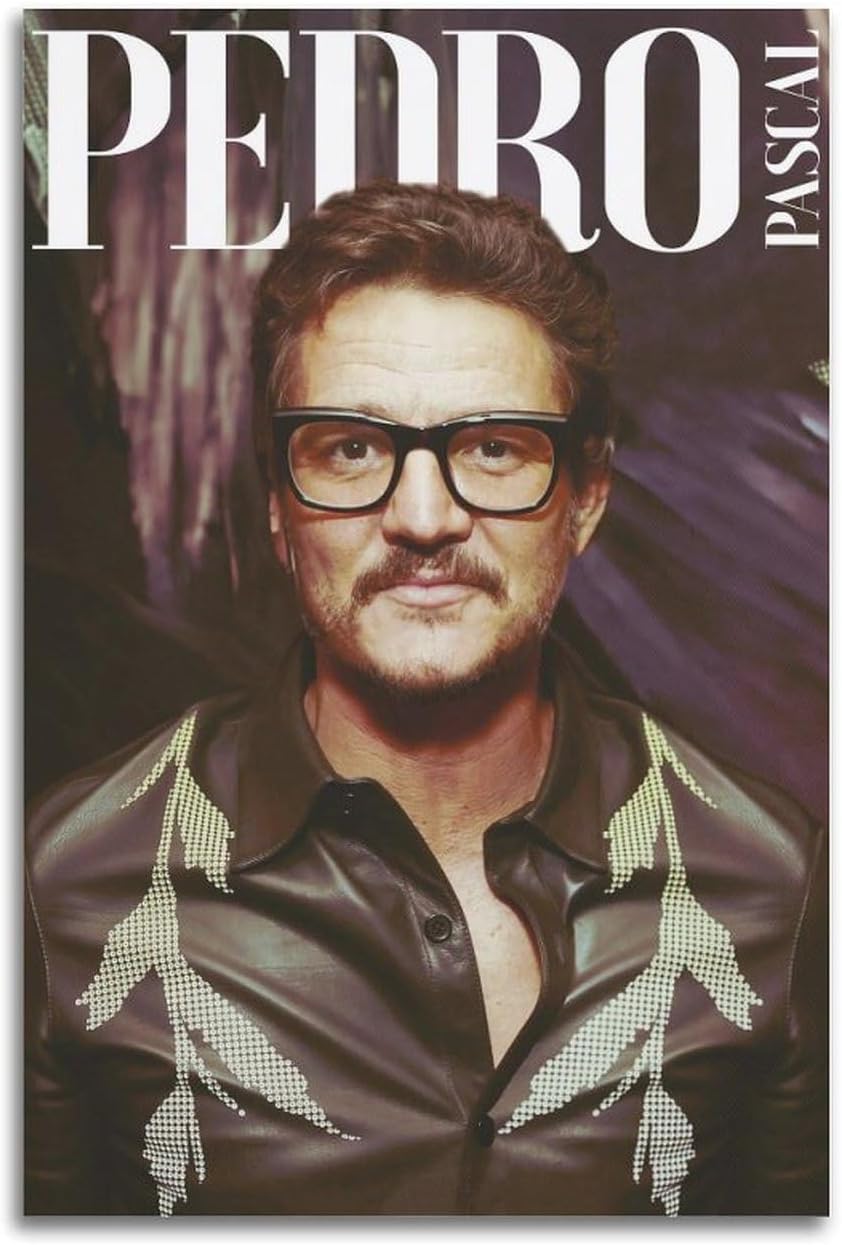 AVOI Actor Pedro Pascal Poster Painting On Canvas Wall Art Scroll ...