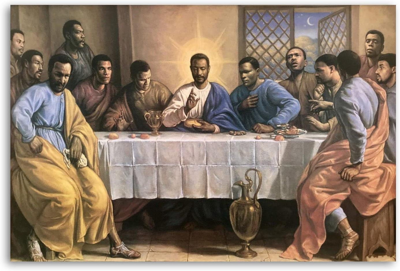 ASPORIC Wolf Wall Art Northern Lights Wolf Poster Pictures Wall Decor ...