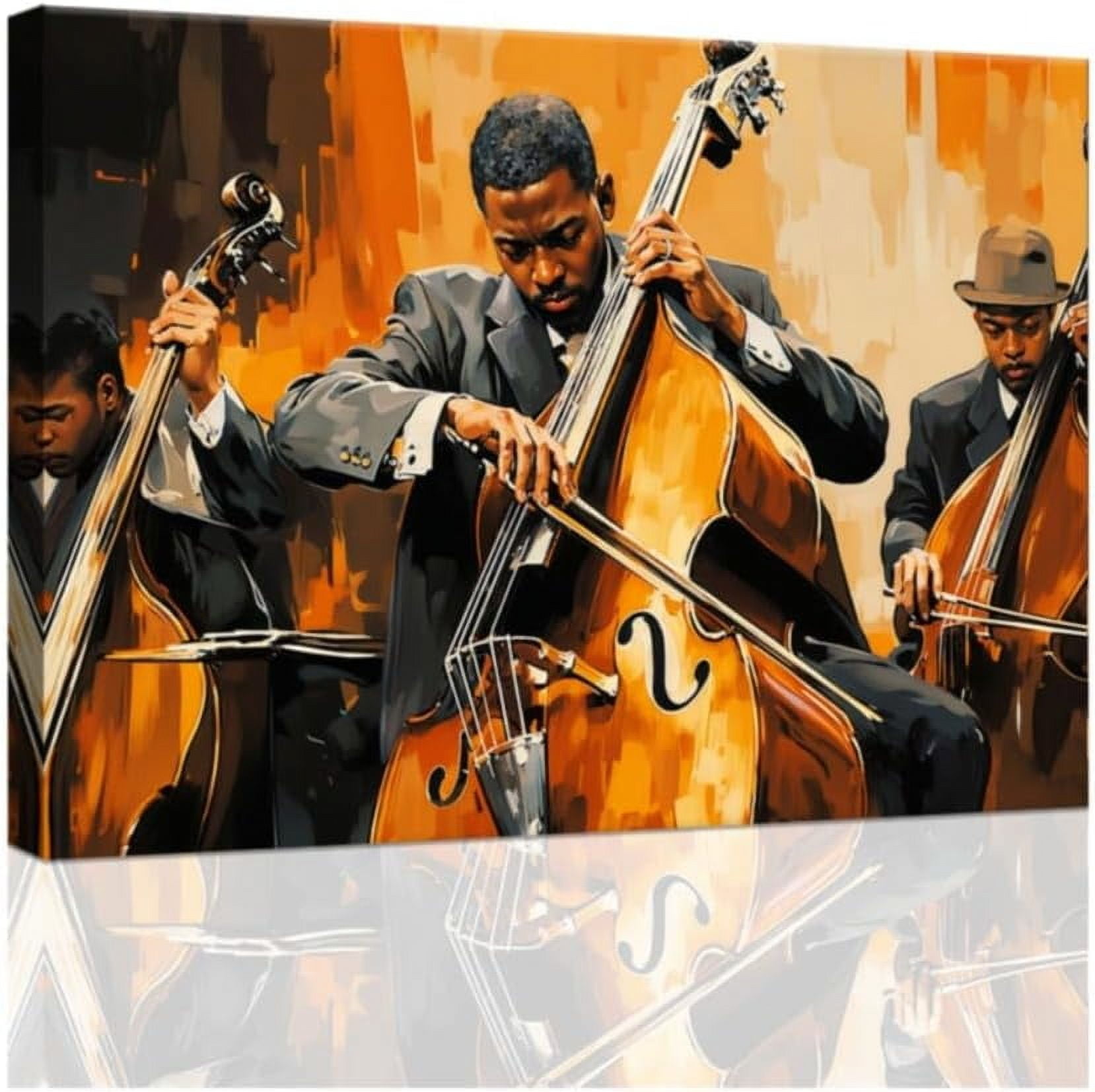 AVOI African American Wall Art Music Jazz Band Pictures Black Music Art ...