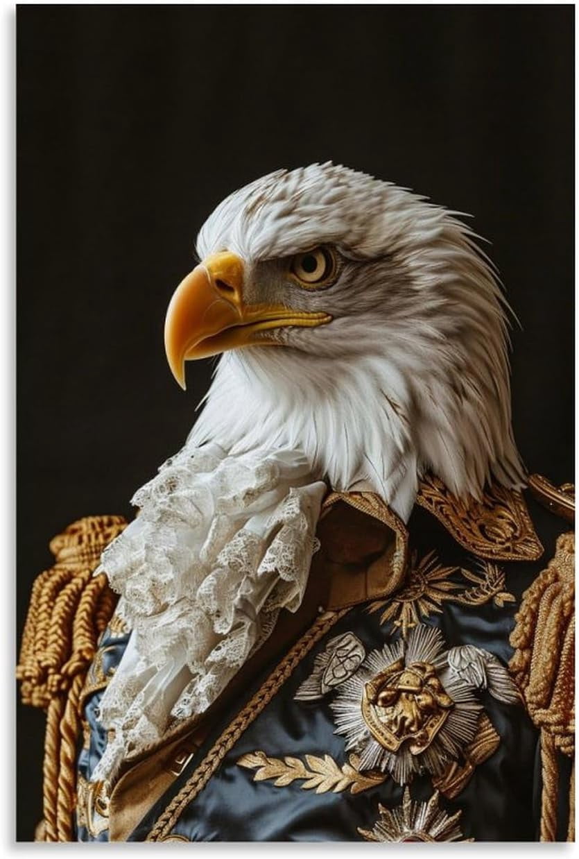 AVOI American Patriotic White Eagle Wall Art Eagle Wear Us Presidential ...