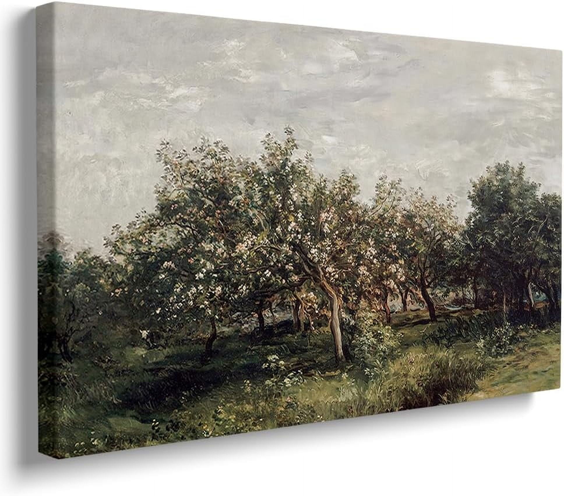 AVOI Apple Orchard Landscape Art Print Vintage Country Painting Dark ...