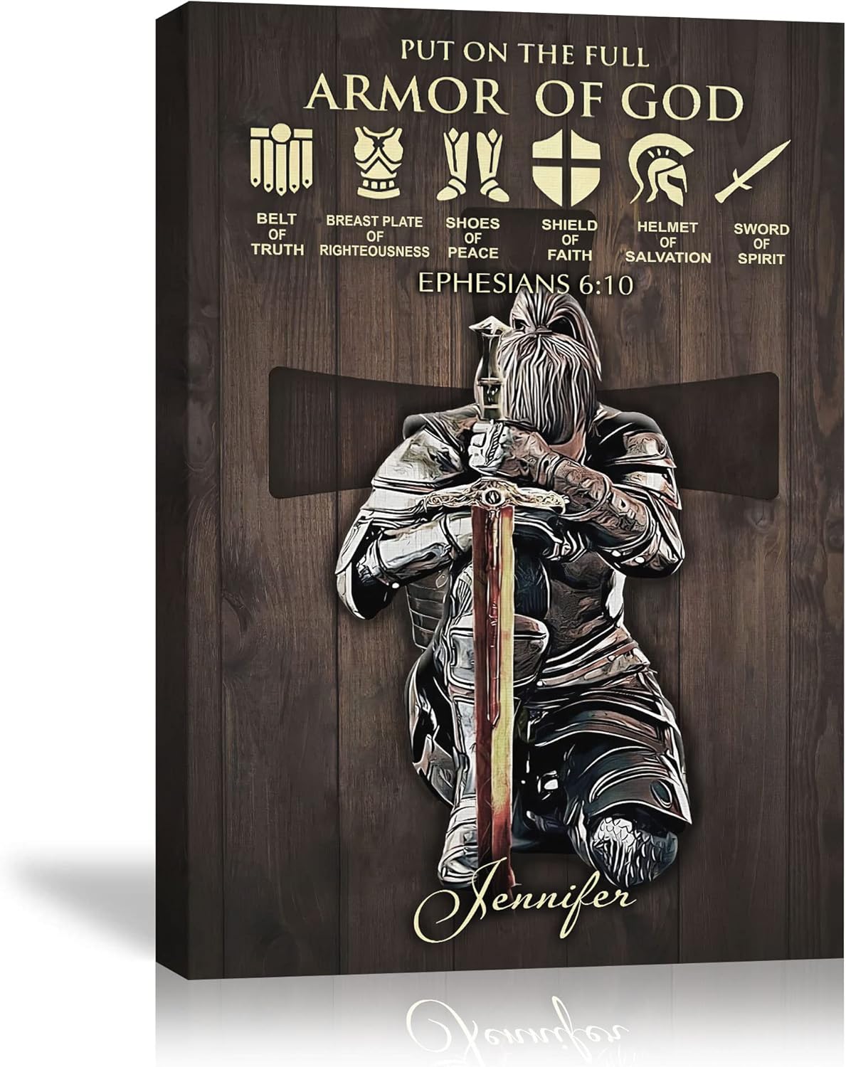 AVOI Armor of God Poster Woman Man Warrior of God Put On The Full Armor ...