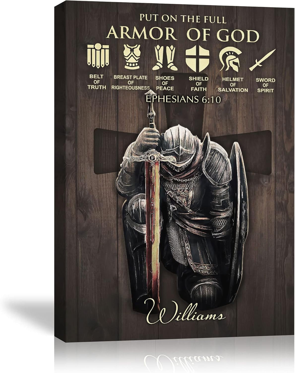 AVOI Armor of God Poster Woman Man Warrior of God Put On The Full Armor ...