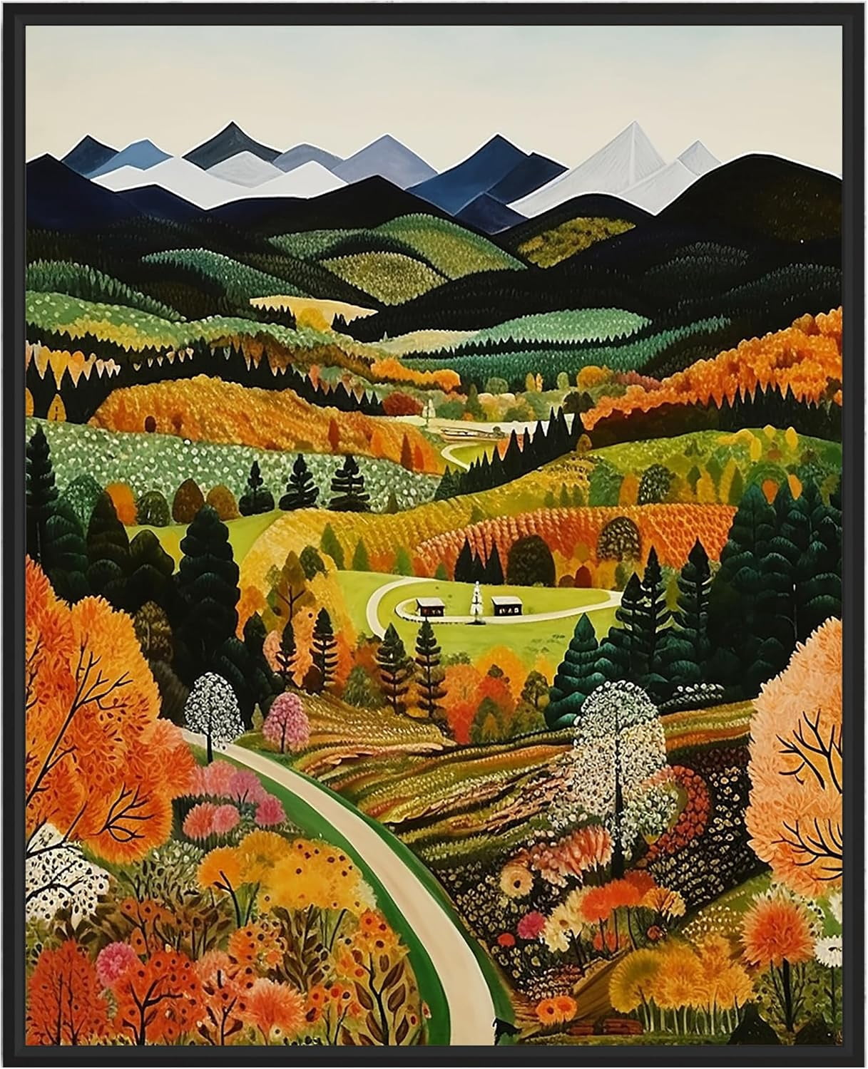 AVOI Autumn Countryside Poster Art Print, Scenery Landscape American ...
