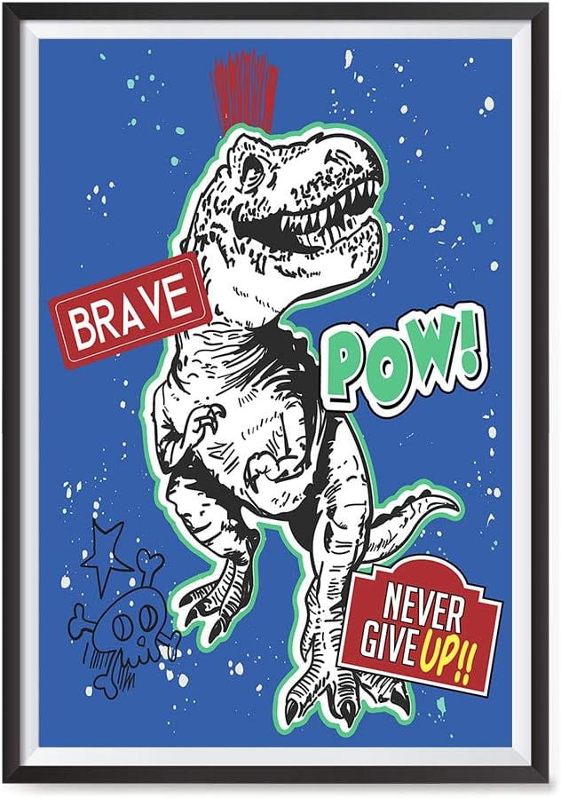 AVOI Awesome Dinosaurs T-Rex Posters - Skater Racer Trex Jurassic Games ...