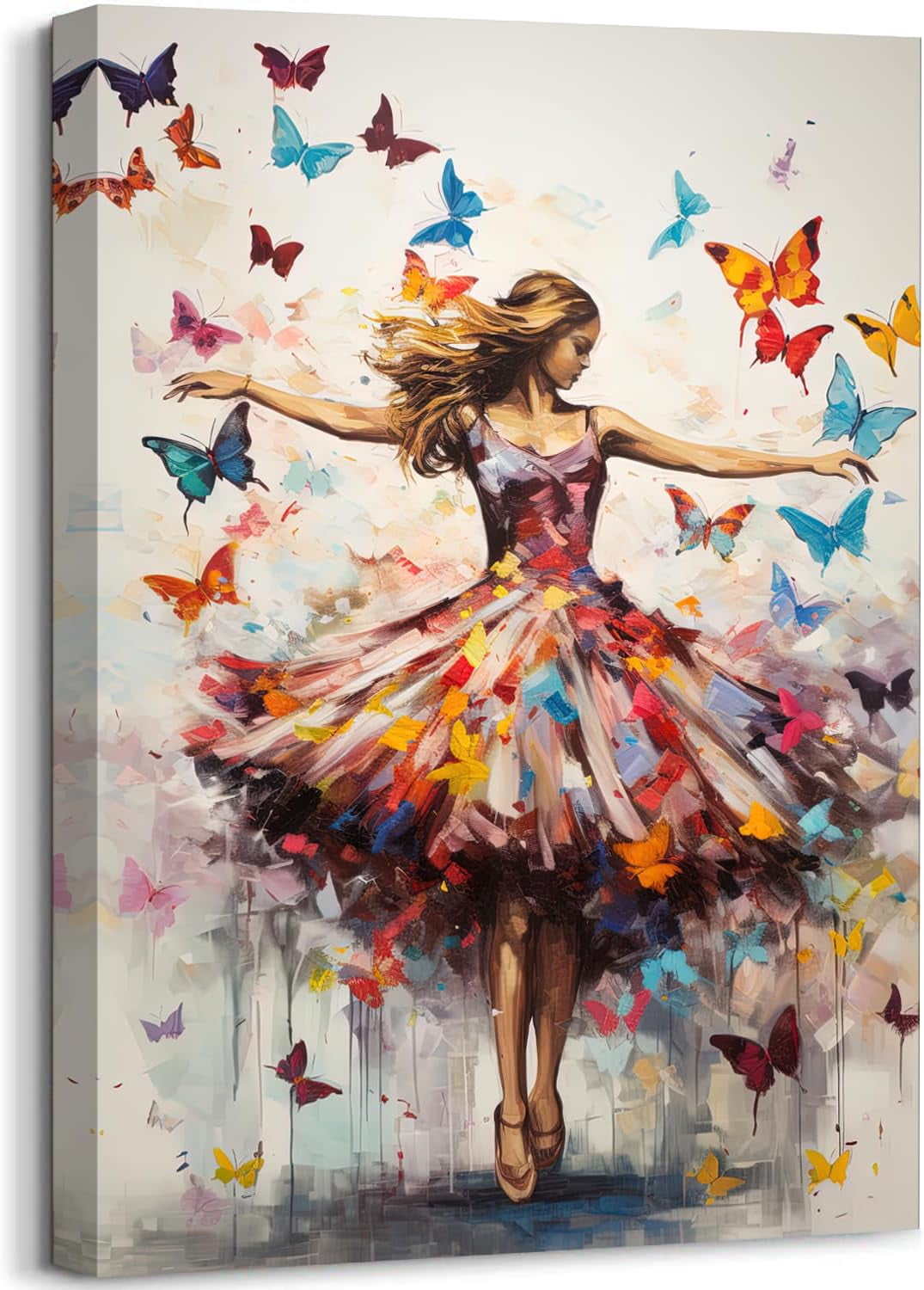 AVOI Ballet Wall Art Butterfly Dancer Poster Abstract Black Girl ...