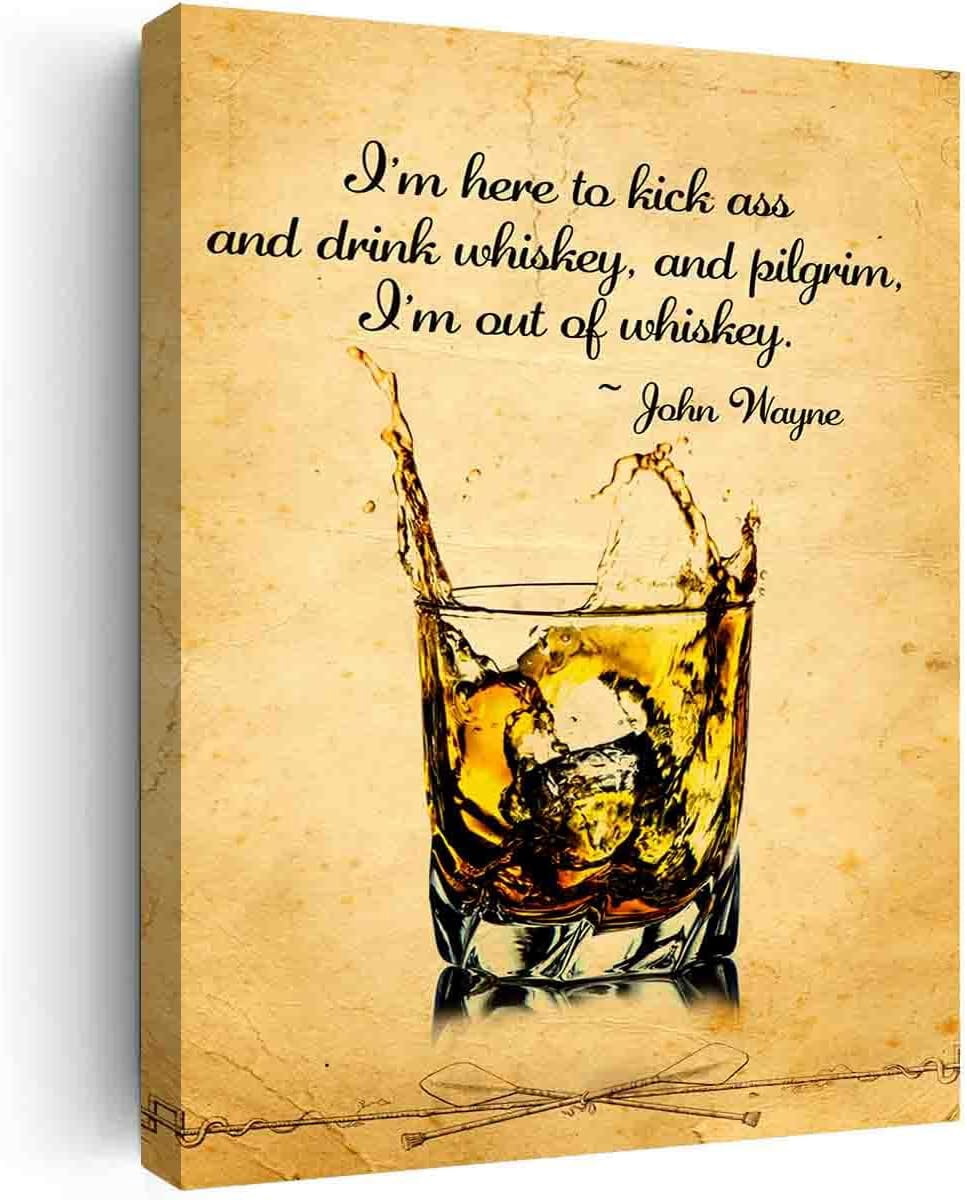 AVOI Bar Wall Poster,Whiskey Poster,Whiskey Prints With Quotes,Bar ...