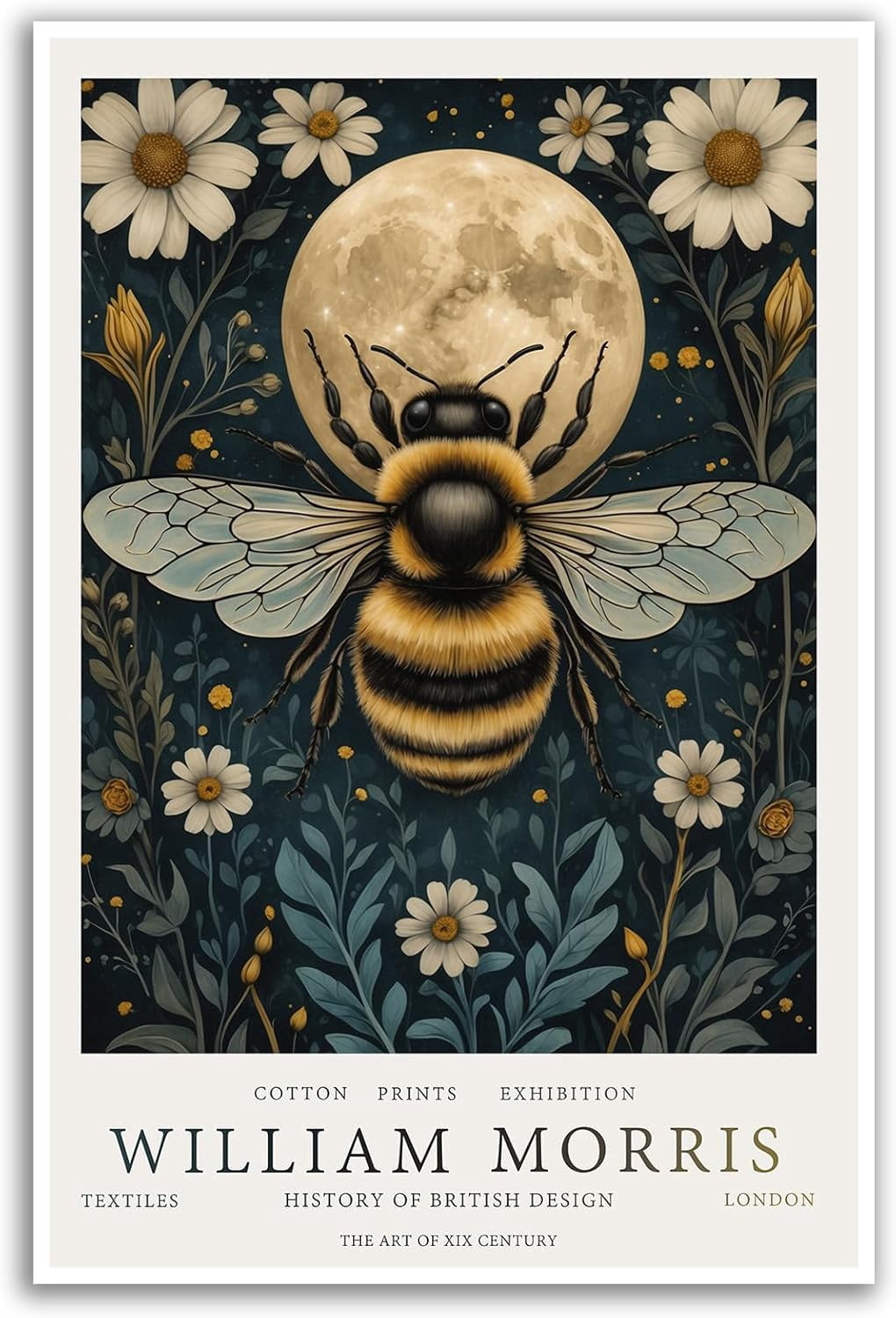 AVOI Bee Canvas Wall Art Print William Morris Decorative Wall Painting ...