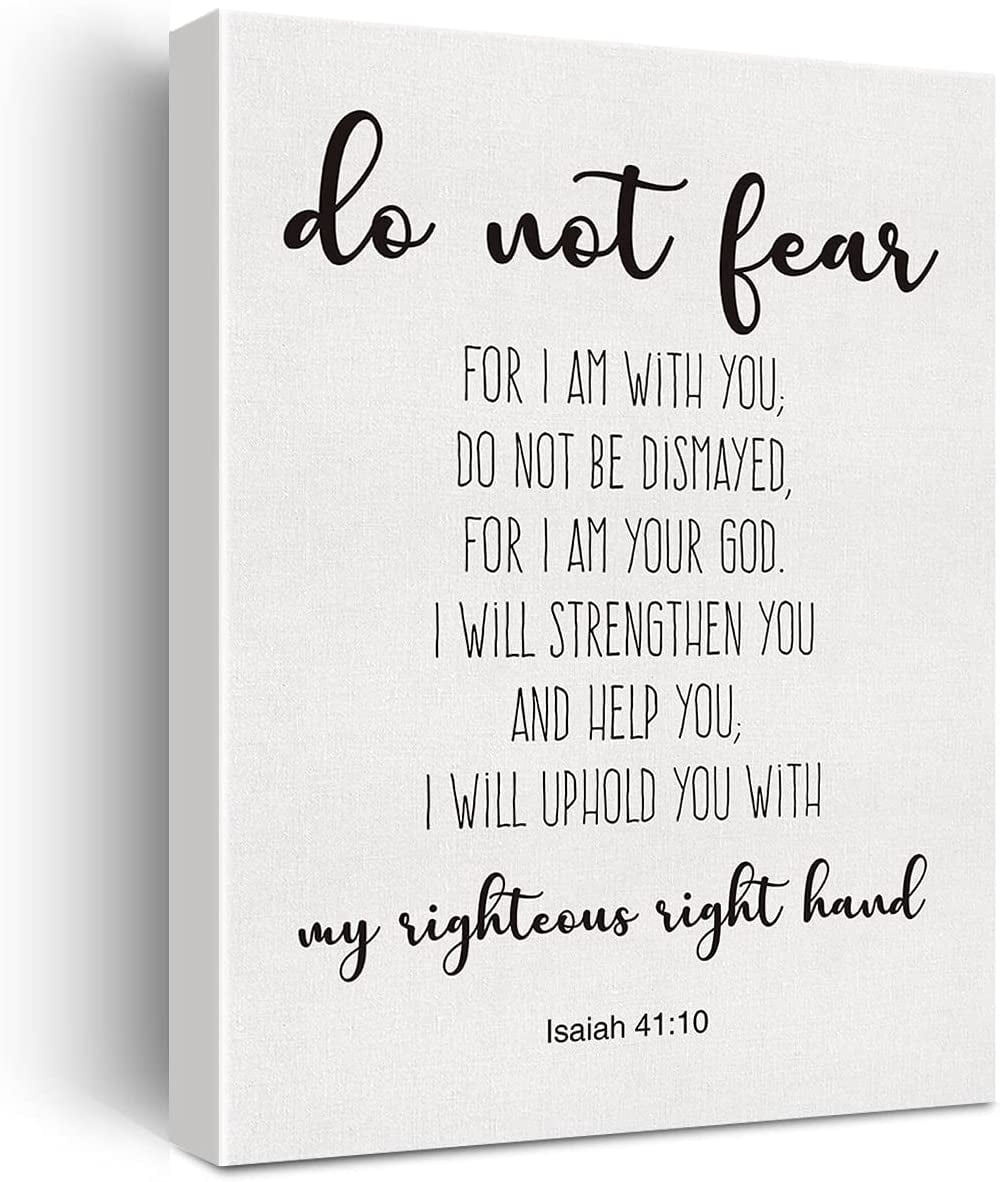 AVOI Bible Verse Art Wall Decor Isaiah 41:10 Do Not Fear Scripture ...