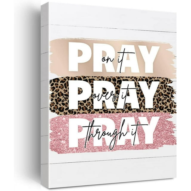 AVOI Bible Verse Canvas Print Decor Pray Quote Christian Wall Painting ...