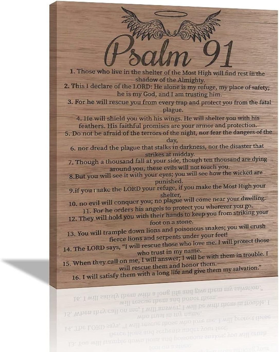 AVOI Bible Verses Canvas Wall Art Psalm 91 Pictures Wall Decor ...