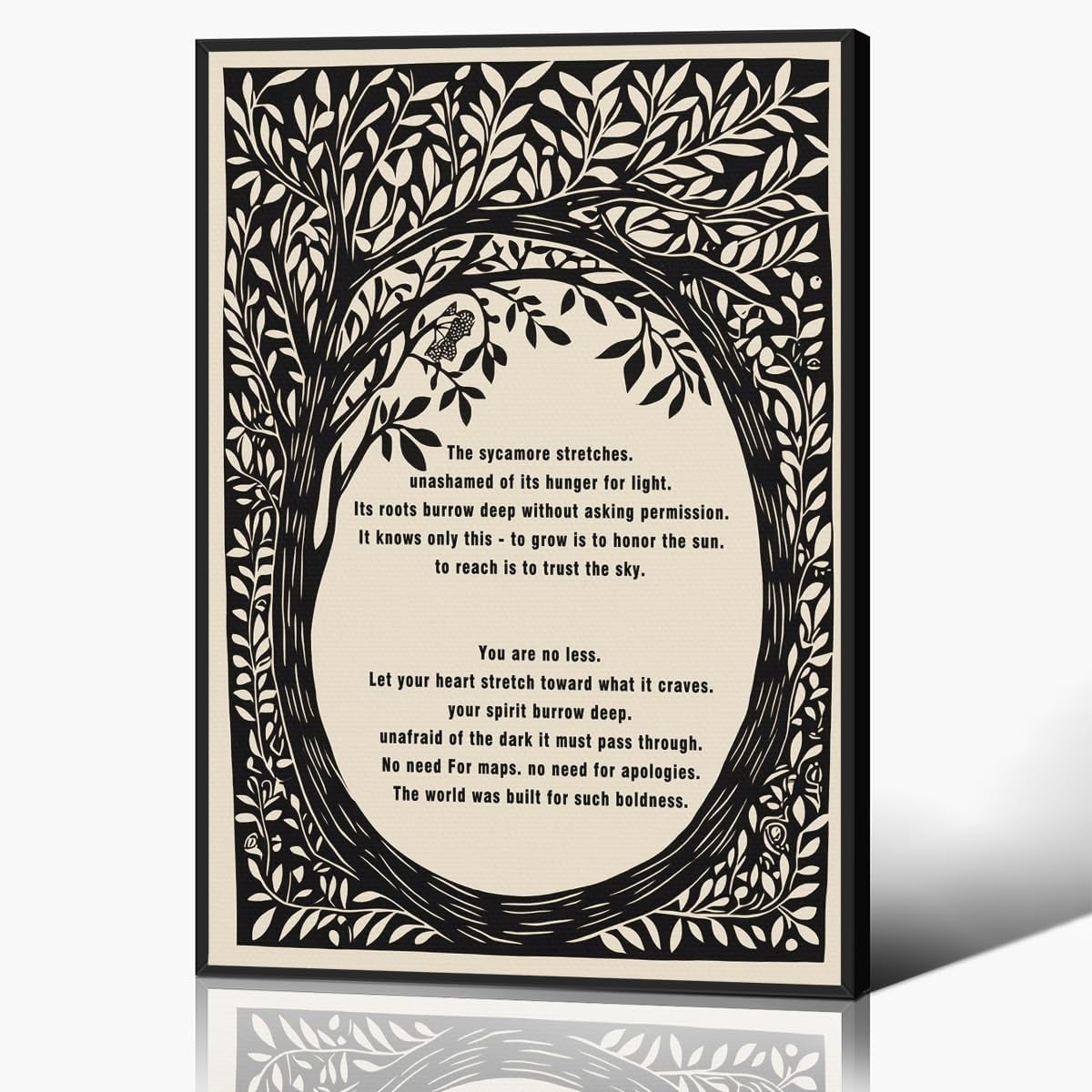 AVOI Black and Beige Feminist Canvas Wall Art, Audre Lorde Quote Poster ...