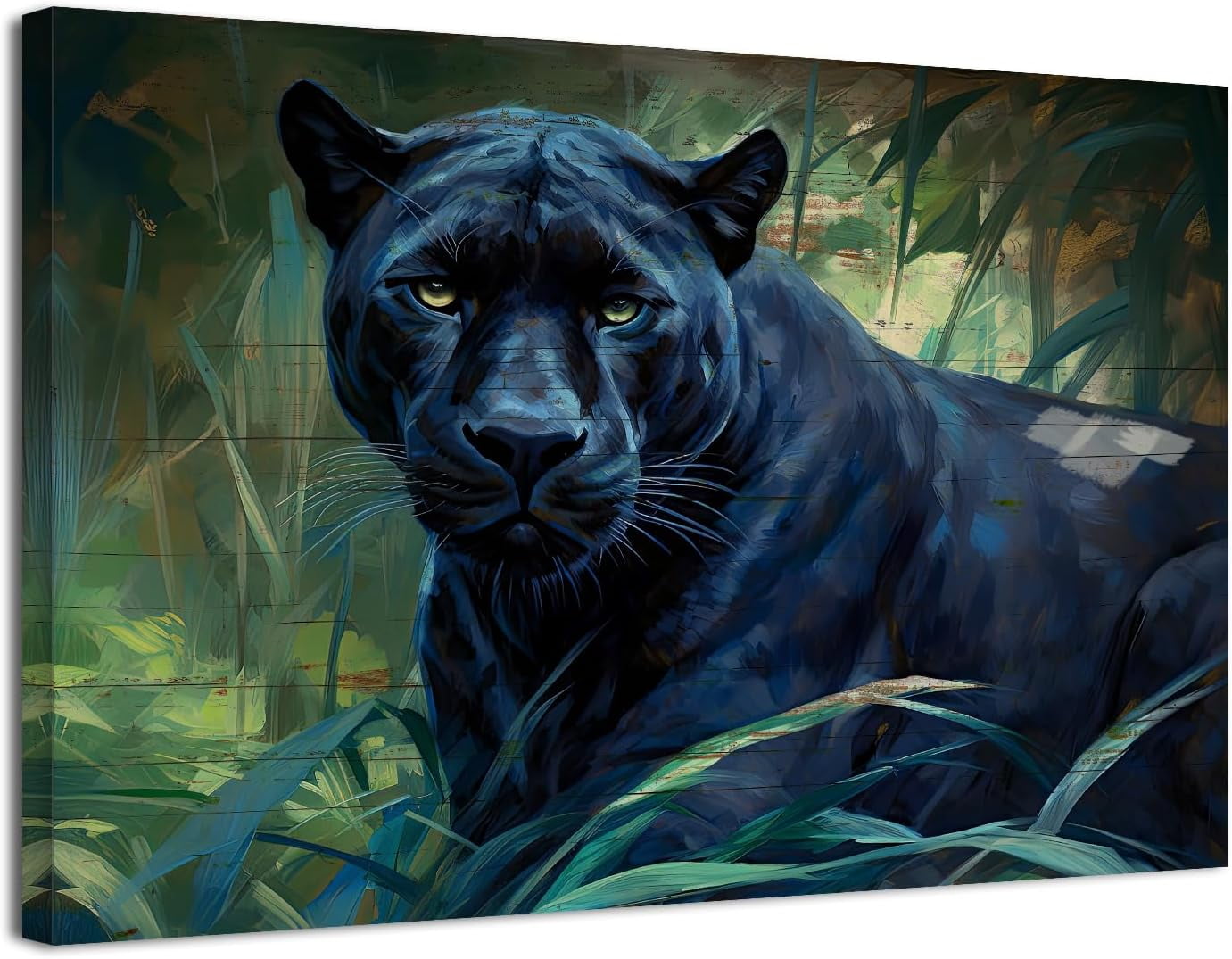 AVOI Black Panther Wall Art Abstract Panther Canvas Prints Pictures ...