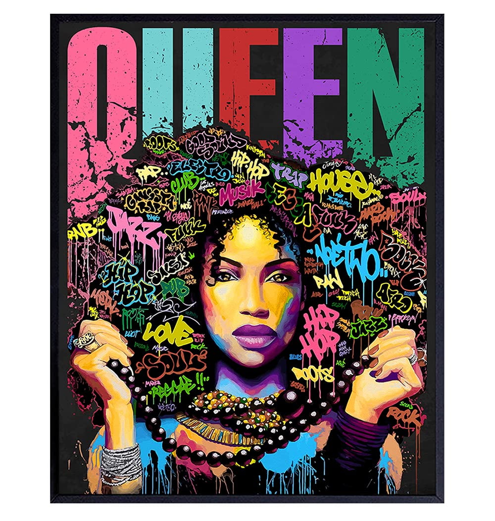 AVOI Black Queen Wall Art-African American Wall Art-African American Women, African American ...
