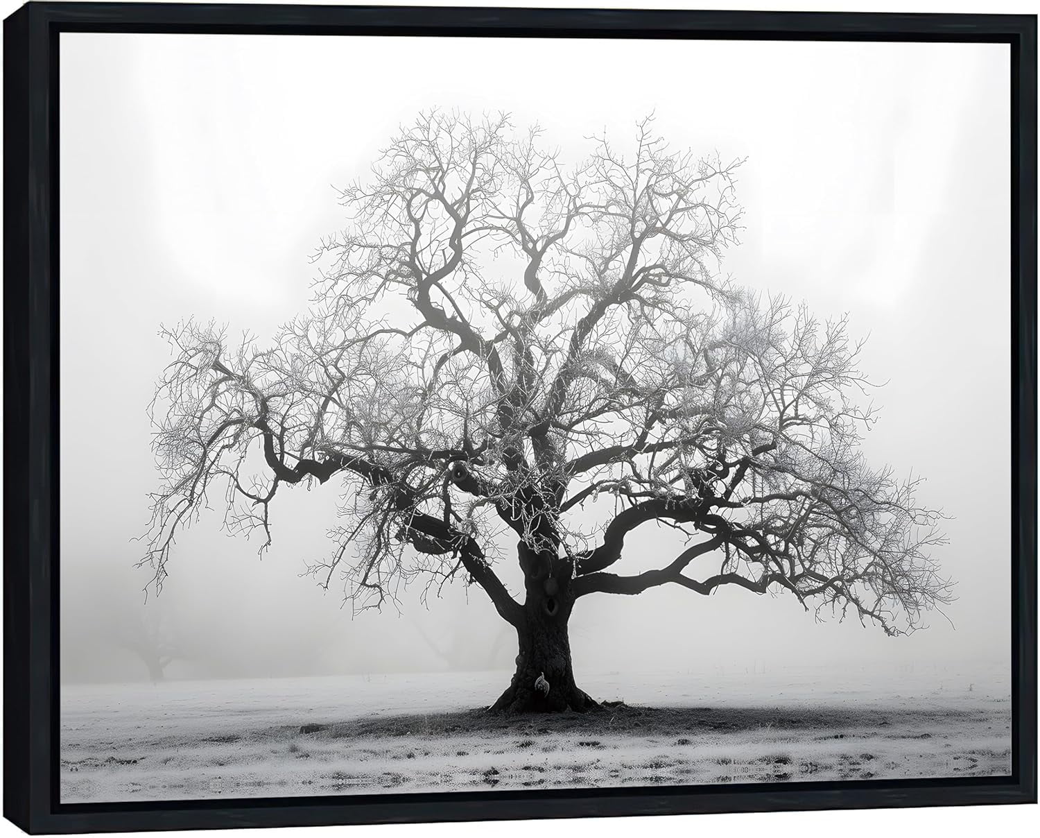 AVOI Black And White Tree Of Life Wall Art,Plant Trees Wall Decor ...