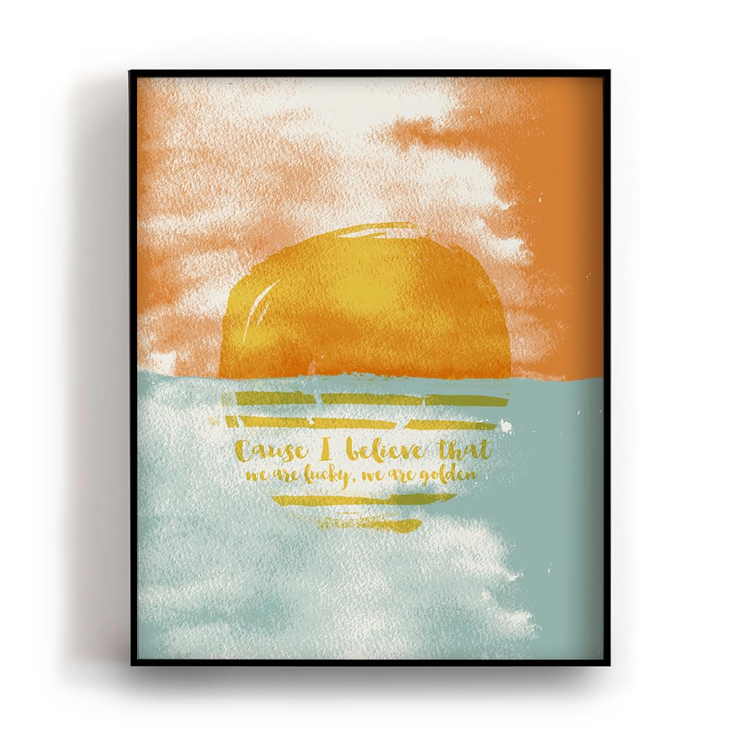 AVOI Blinded poster song lyric wall art prints band rock music quotes ...