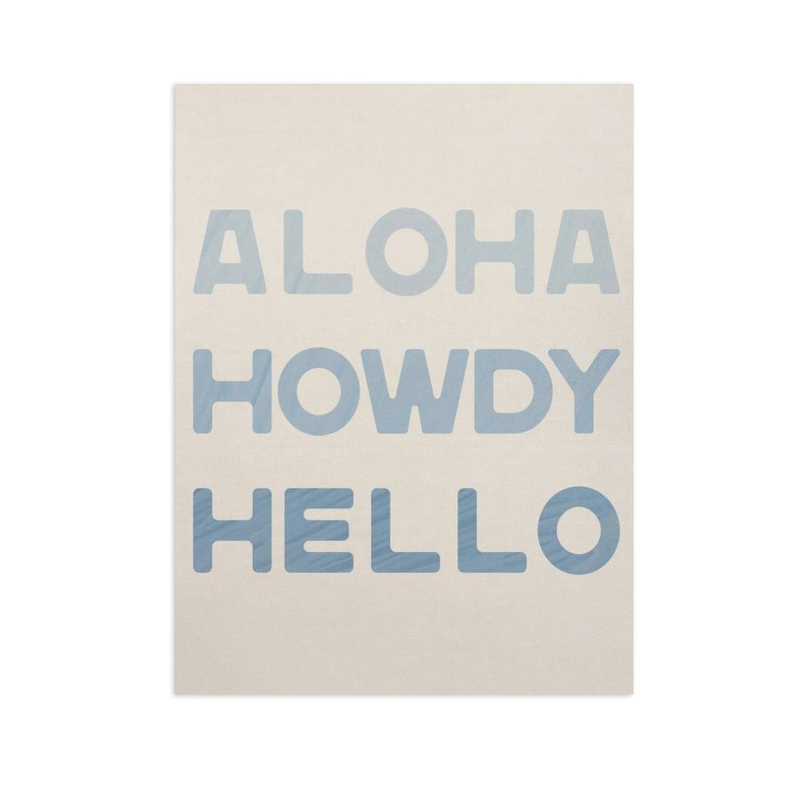AVOI Blue Coastal Cowgirl Howdy Aloha Poster, Howdy Wall Art,Western ...
