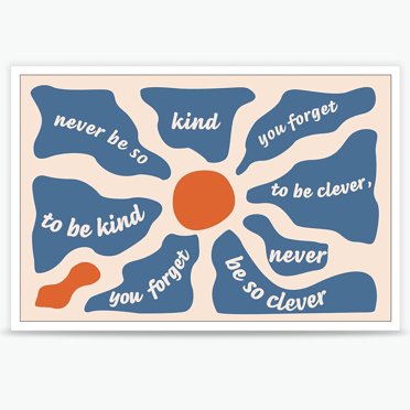Be Kind Design – Uplifting And Inspirational Artwork Poster Wall Art ...