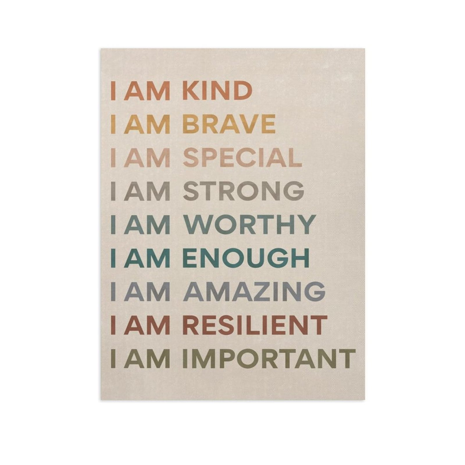 AVOI Boho Inspirational I am Kind Poster, Kids Room Decor, Boho Nursery ...