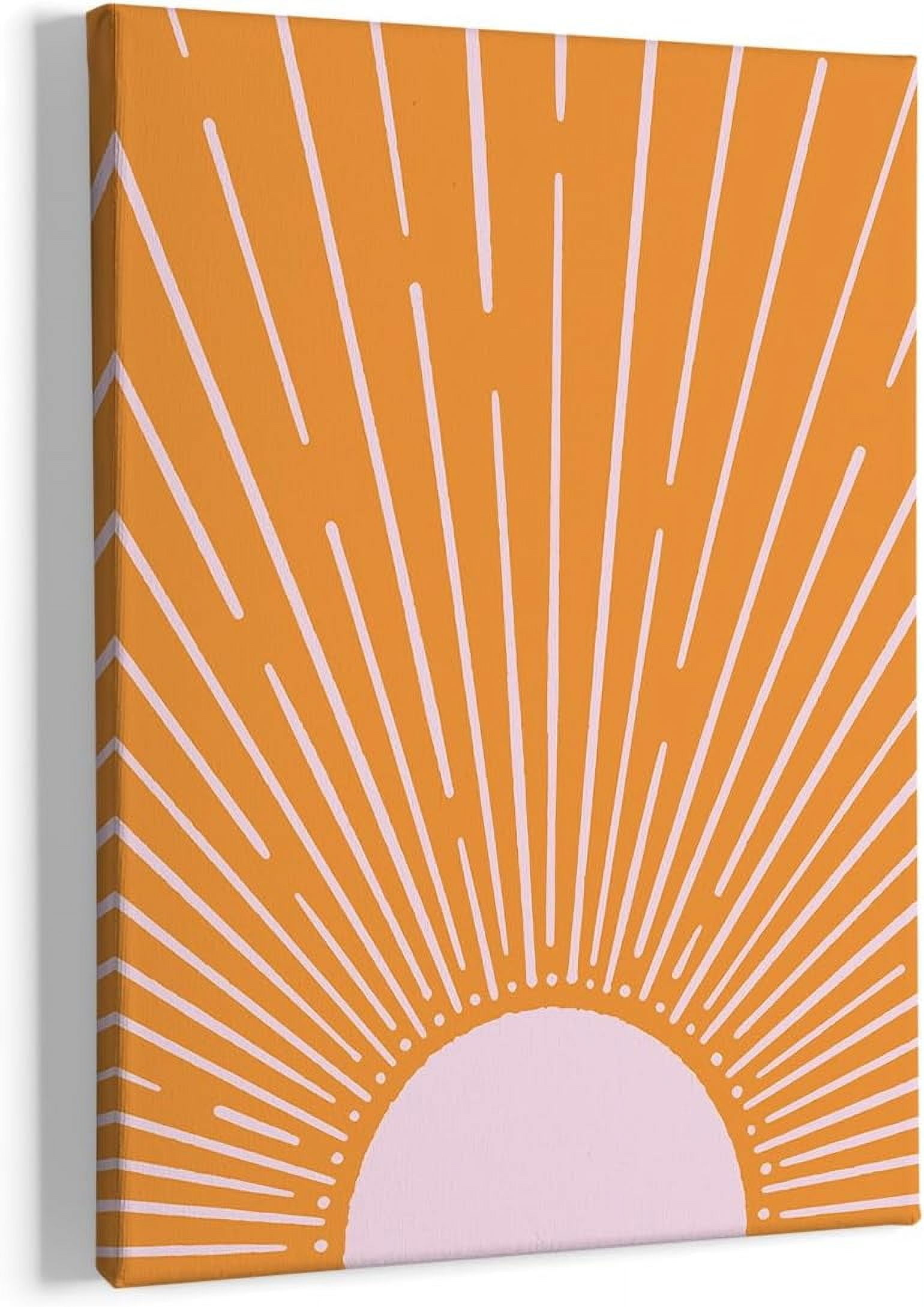 AVOI Boho Sun Unframed Canvas Pictures Wall Art Decor,Boho Wall Art ...