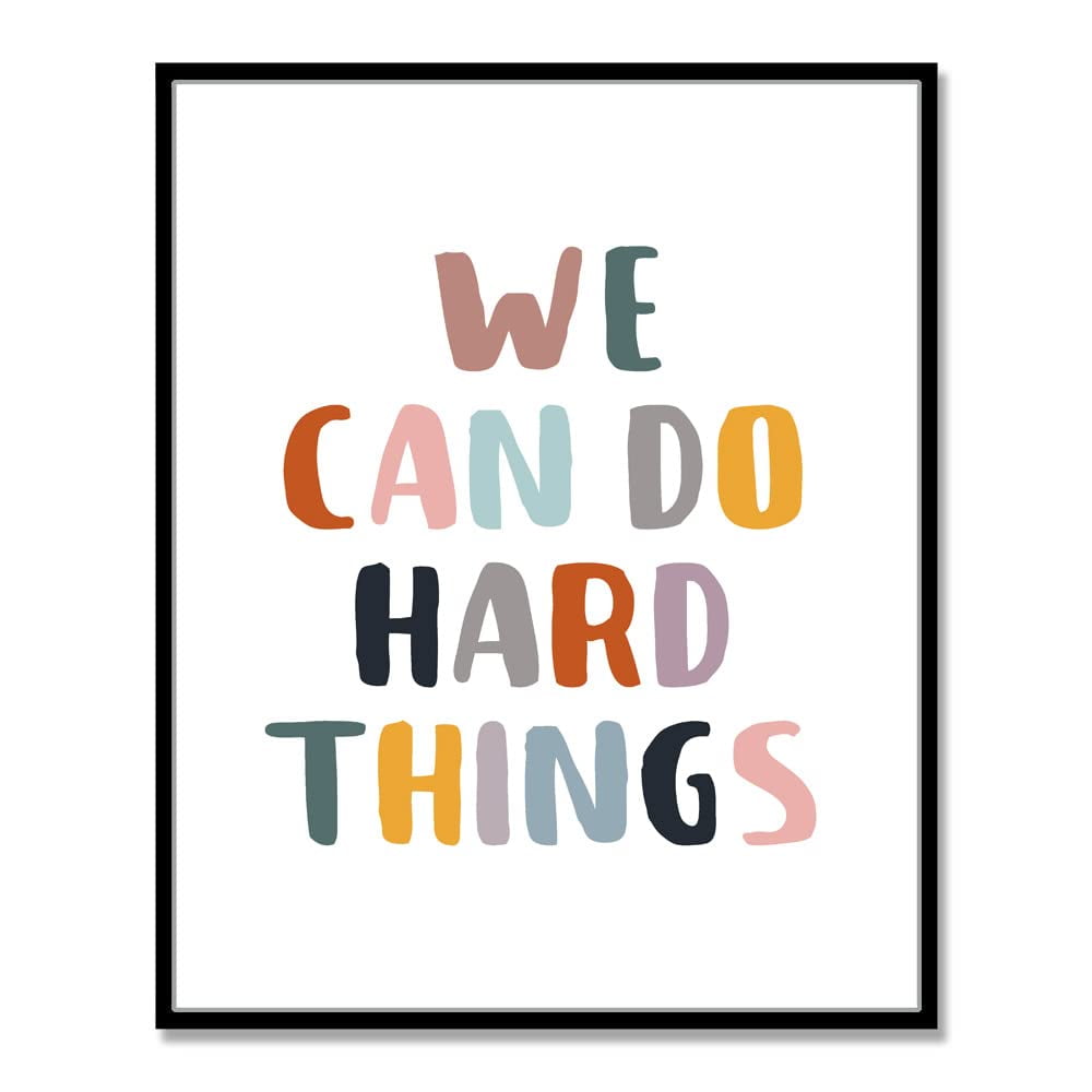 AVOI We Can Do Hard Things, Classroom Wall Decor, Positive Quotes, Kids ...