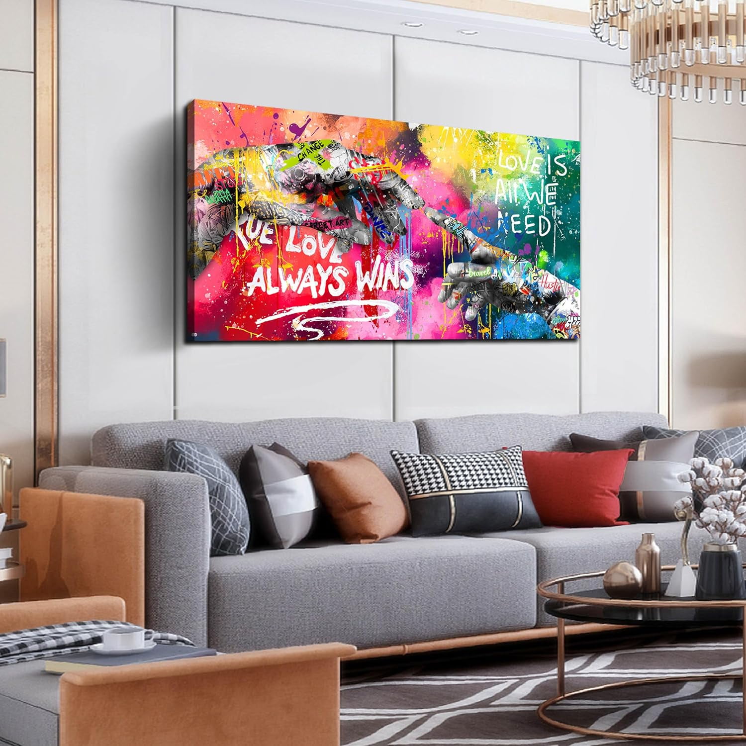 Avoi Canvas Graffiti Wall Art For Living Room Banksy Wall Decor For Bedroom Teen Girl Ready To