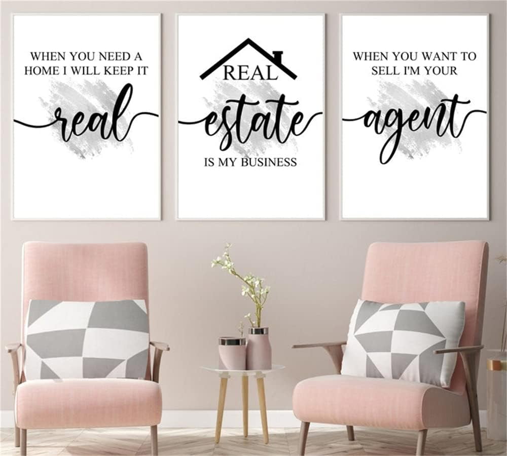 AVOI Canvas Painting Prints Silver Real Estate Wall Art Modular Poster ...