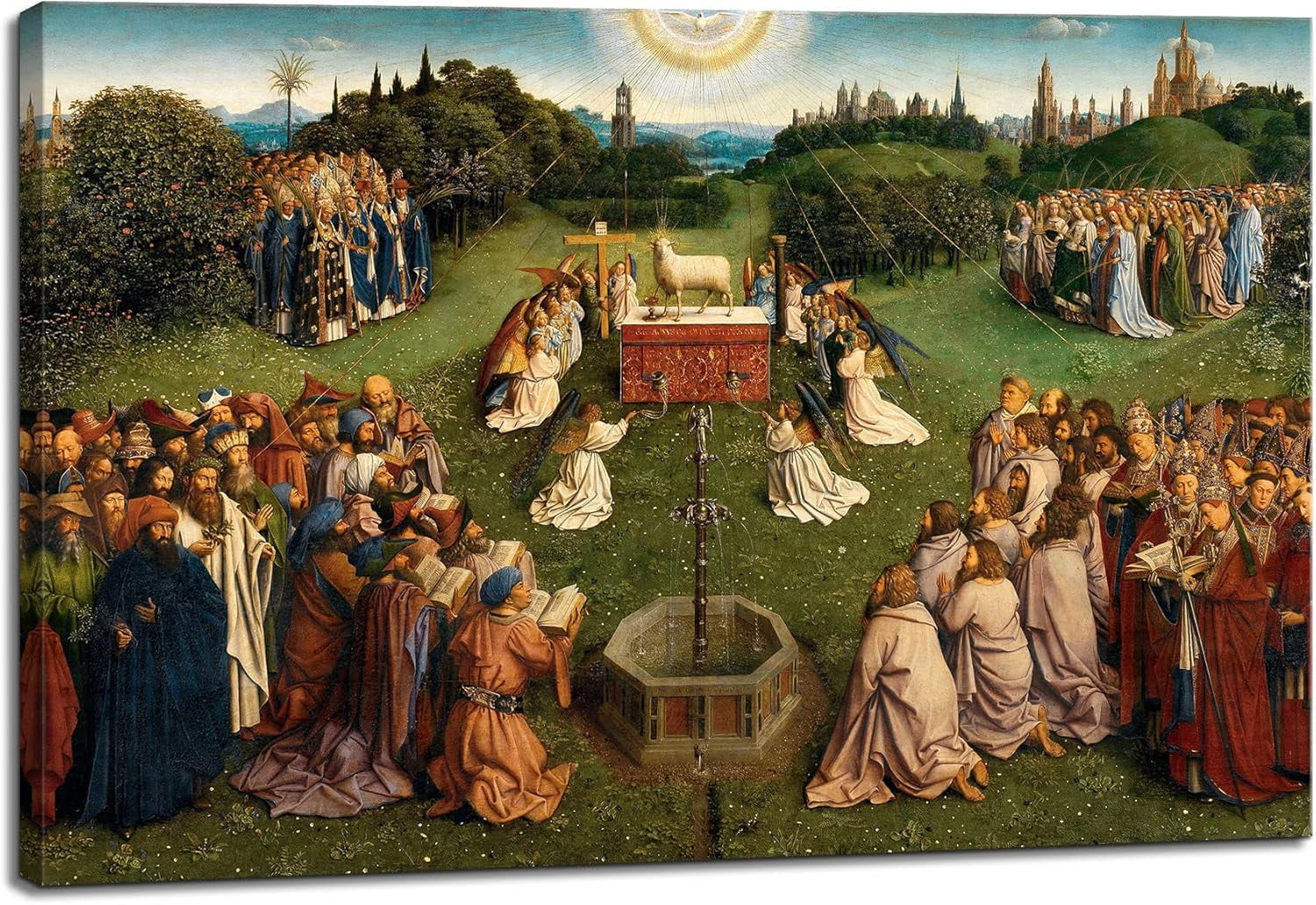 AVOI Canvas Print Wall Art - Adoration of The Lamb from The Ghent ...
