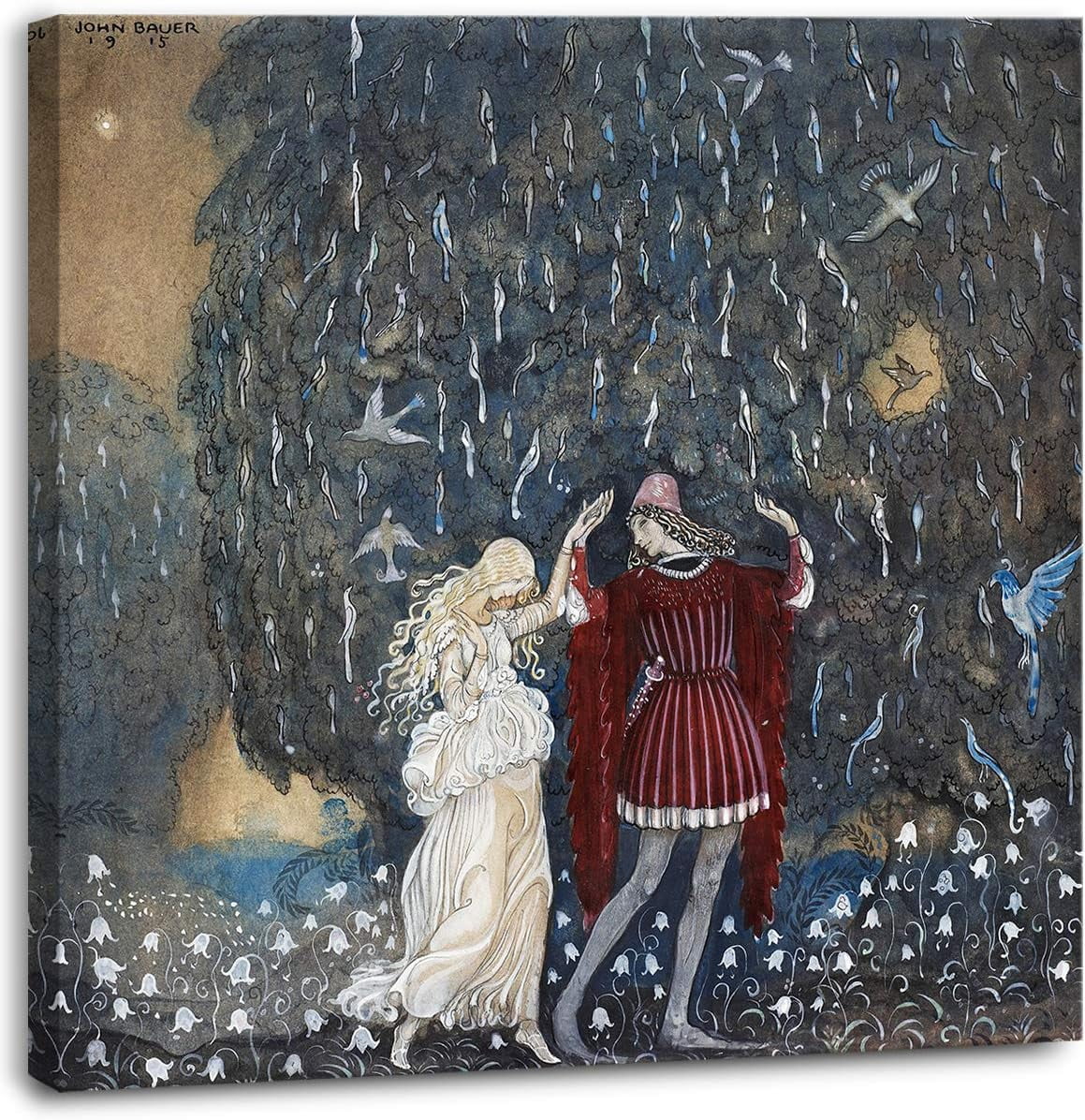 AVOI Canvas Print Wall Art - Fairy Tale Illustration Lena Dances with ...