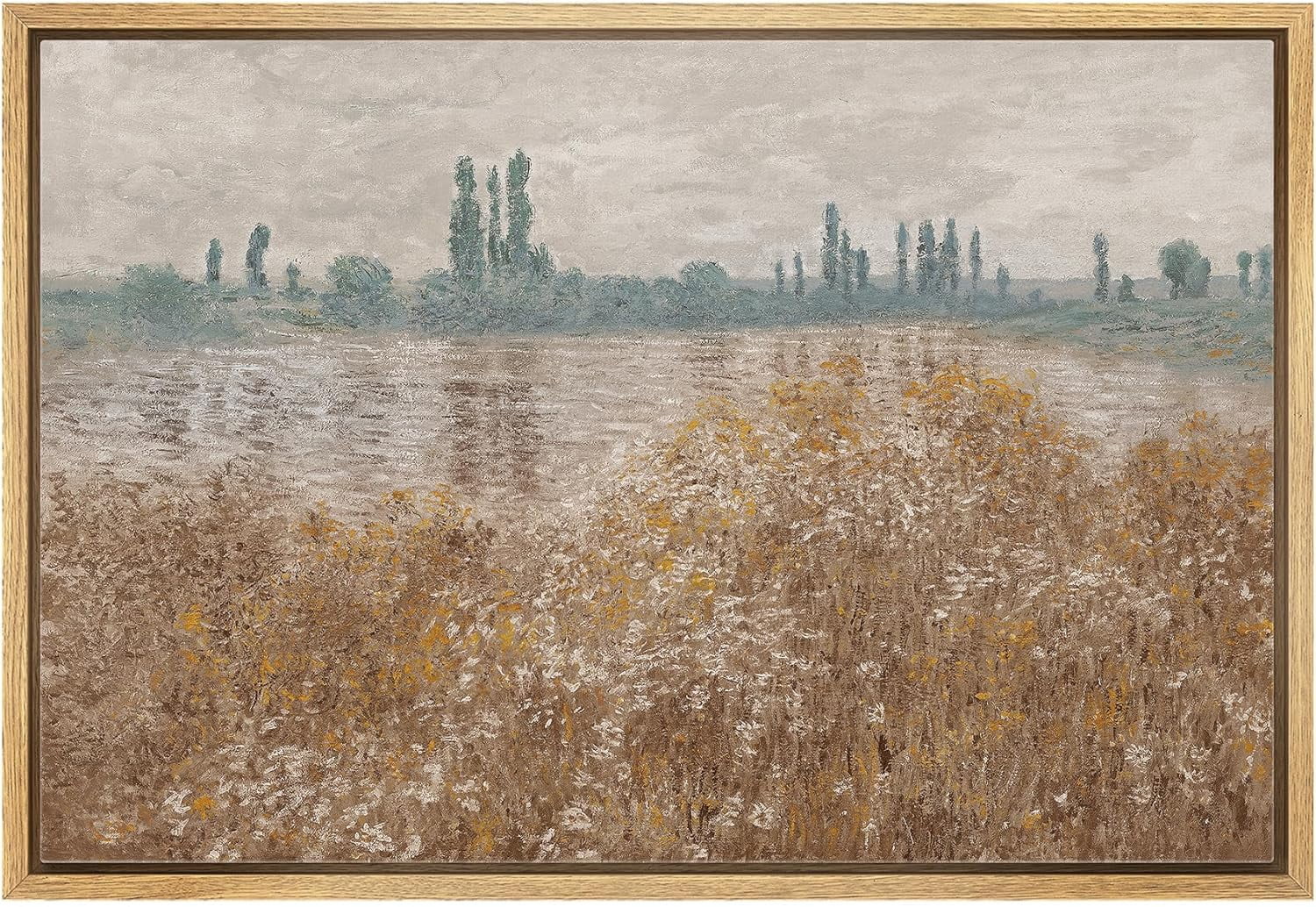 AVOI Canvas Print Wall Art Pastoral View with Yellow Wildflowers ...