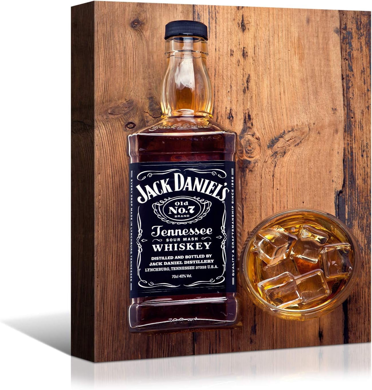 AVOI Canvas Prints Wall Art Whiskey Vintage Western Wall Decorfor ...