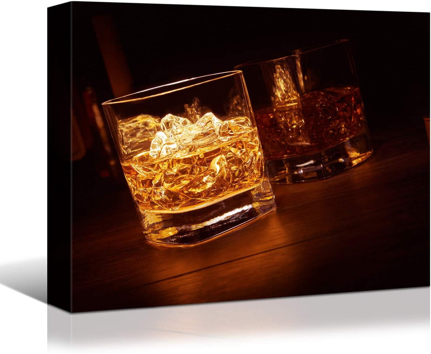 AVOI Canvas Prints Wall Art Whiskey Vintage Western Wall Decorfor ...