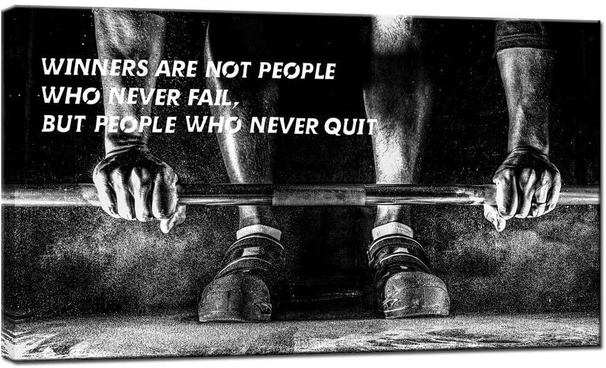 AVOI - Canvas Quotes Wall Art and Weightlifting Pictures Man ...