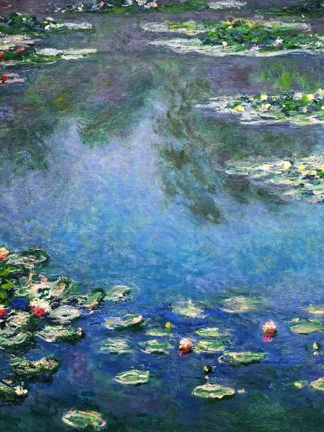 AVOI Canvas Wall Art Famous Oil Paintings, Water Lilies Claude Monet ...
