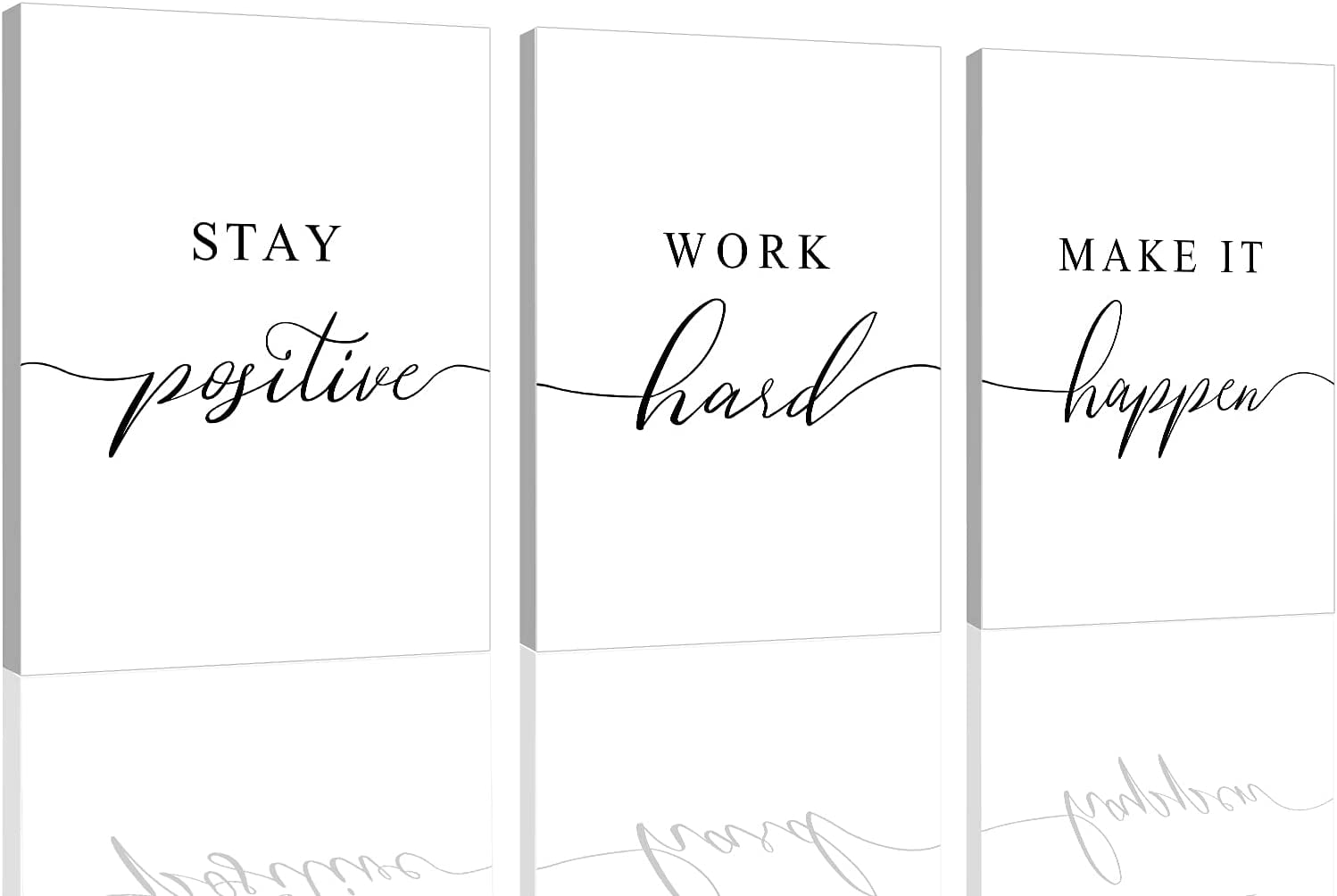 AVOI Canvas Wall Art Positive Quotes Painting, Office Wall Art, white ...
