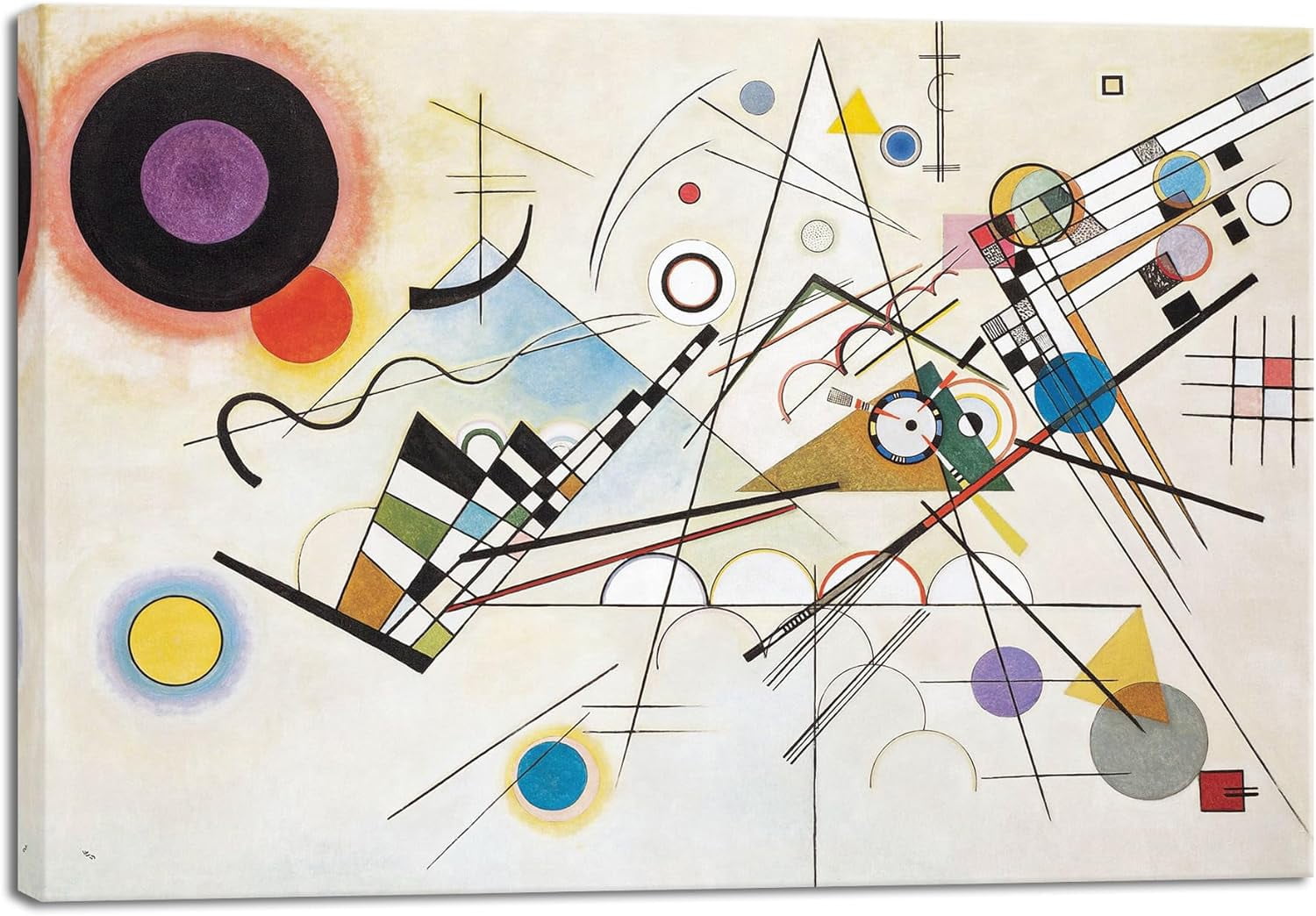 AVOI Canvas Wall Art Wassily Kandinsky Composition Viii Picture Print ...