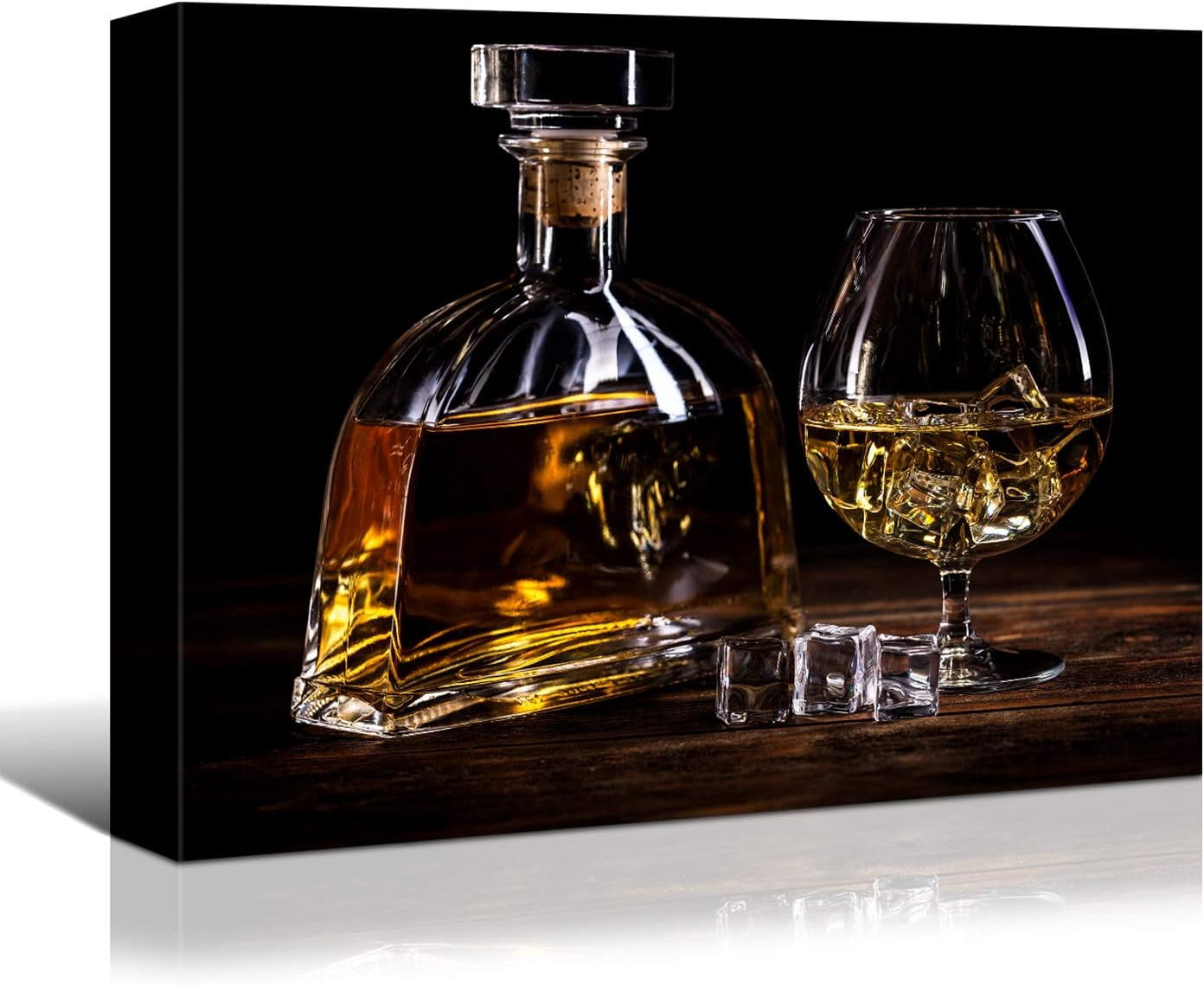 AVOI Canvas Wall Art Whiskey Wine HD Modern Abstract Giclee Canvas ...