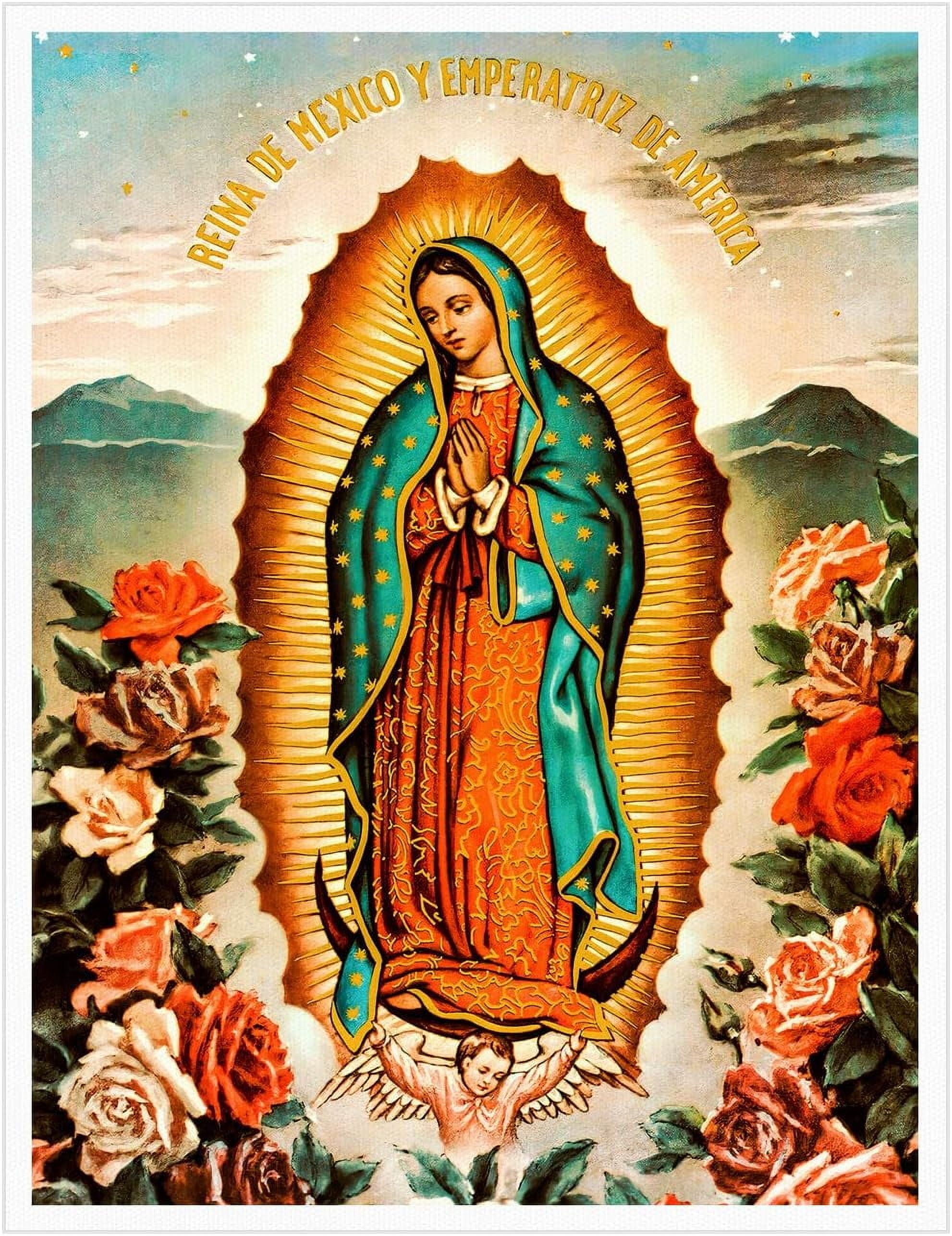 AVOI Catholic Mural Virgin Mary Our Lady of Guadalupe Posters Wall Art ...