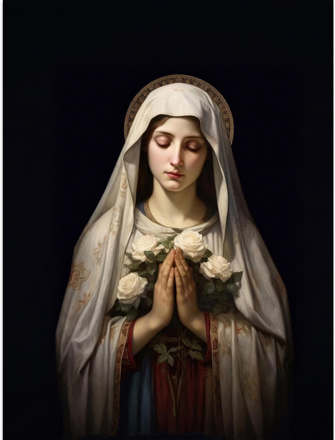 AVOI Catholic Virgin Mary Canvas Poster, Our Lady of Guadalupe Wall Art ...
